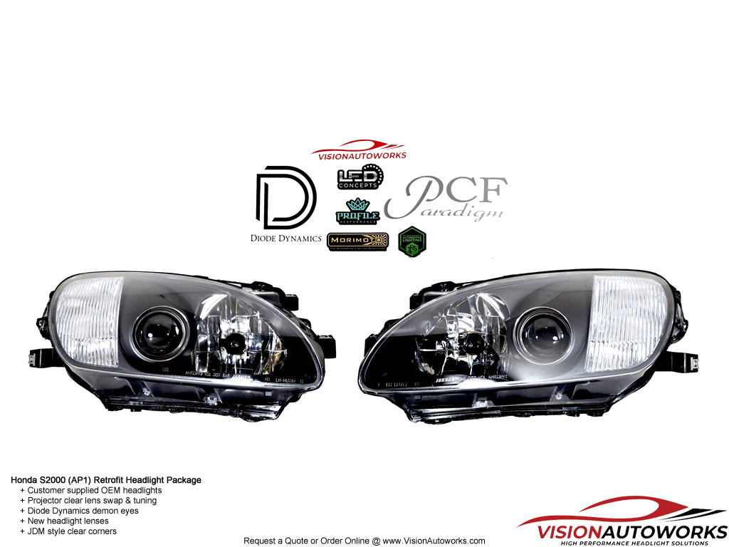Honda S2000 Headlight Performance & Style Package – VisionAutoworks