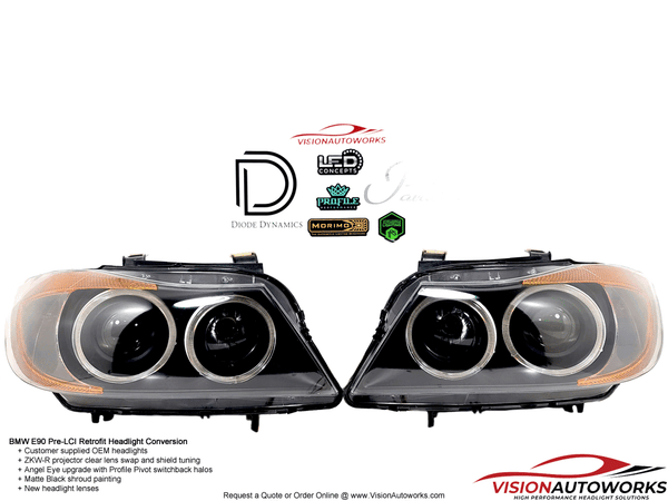 BMW E90 3-series Sedan Headlight Package – VisionAutoworks