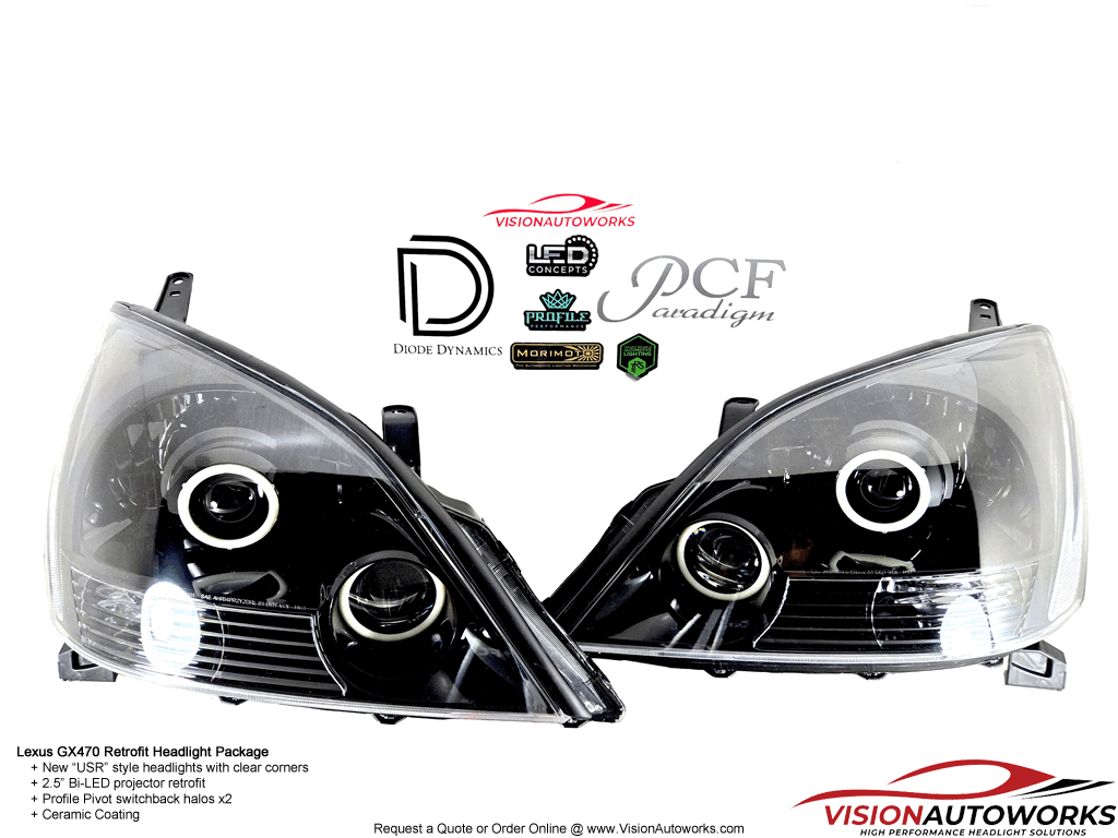 Lexus GX470 (2003-2009) Headlight Package – VisionAutoworks