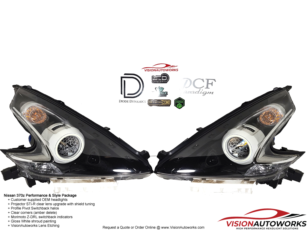 Nissan 370z Headlight Performance & Style Package – VisionAutoworks