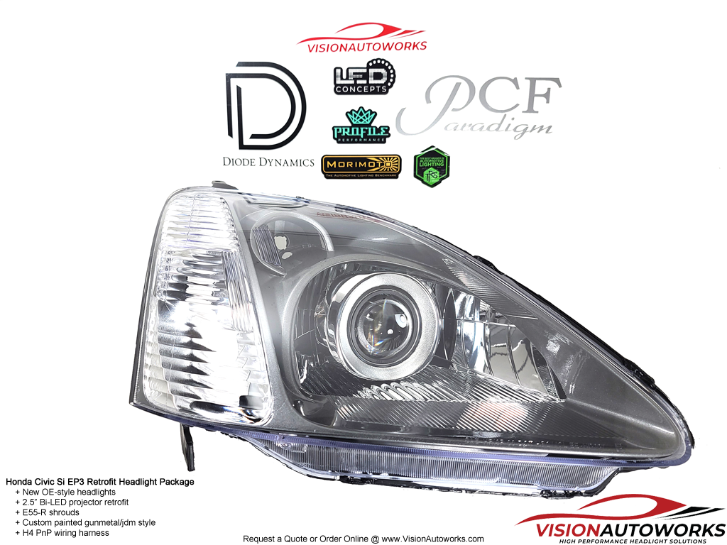 Honda Civic EP3 (2001-2005) Headlight Package – VisionAutoworks