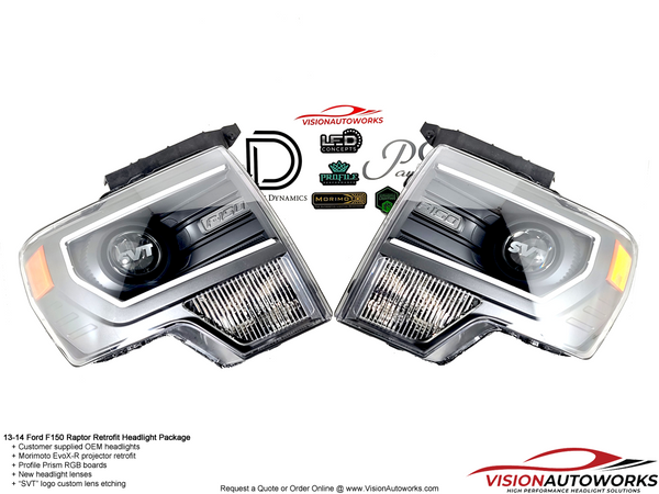 Ford F-150 SVT Raptor (2013-2014) Headlight Package – VisionAutoworks