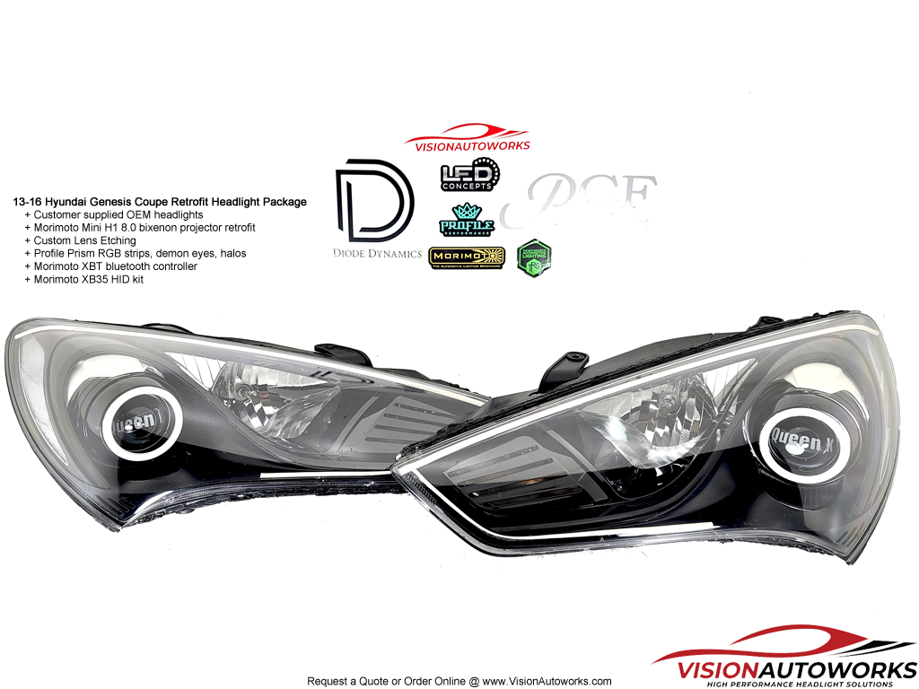 Hyundai Genesis Coupe (2013+) Headlight Performance & Style Package ...