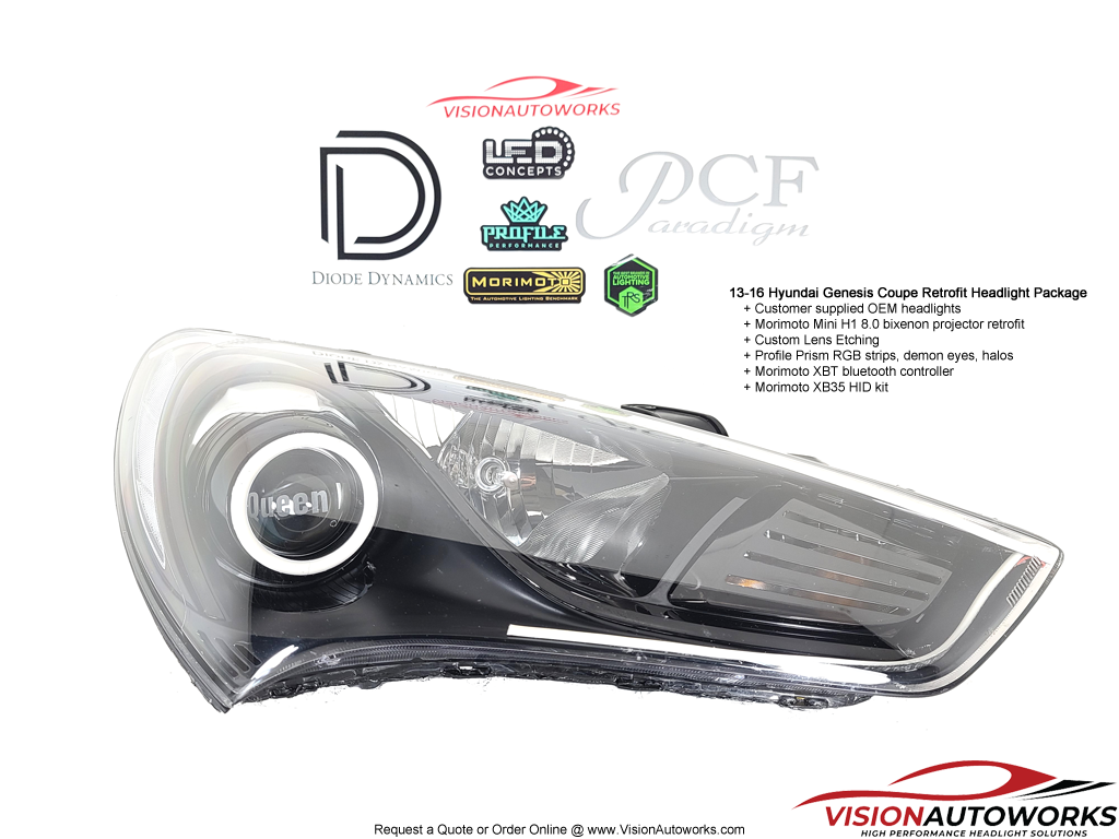 Hyundai Genesis Coupe (2013+) Headlight Performance & Style Package ...