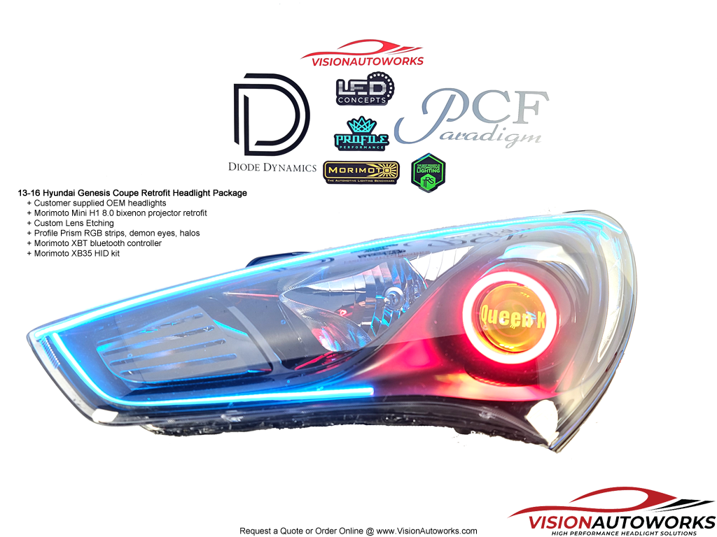 Hyundai Genesis Coupe (2013+) Headlight Performance & Style Package ...