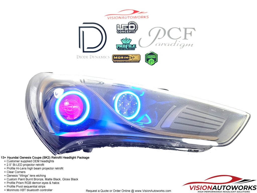 Hyundai Genesis Coupe (2013+) Headlight Performance & Style Package ...